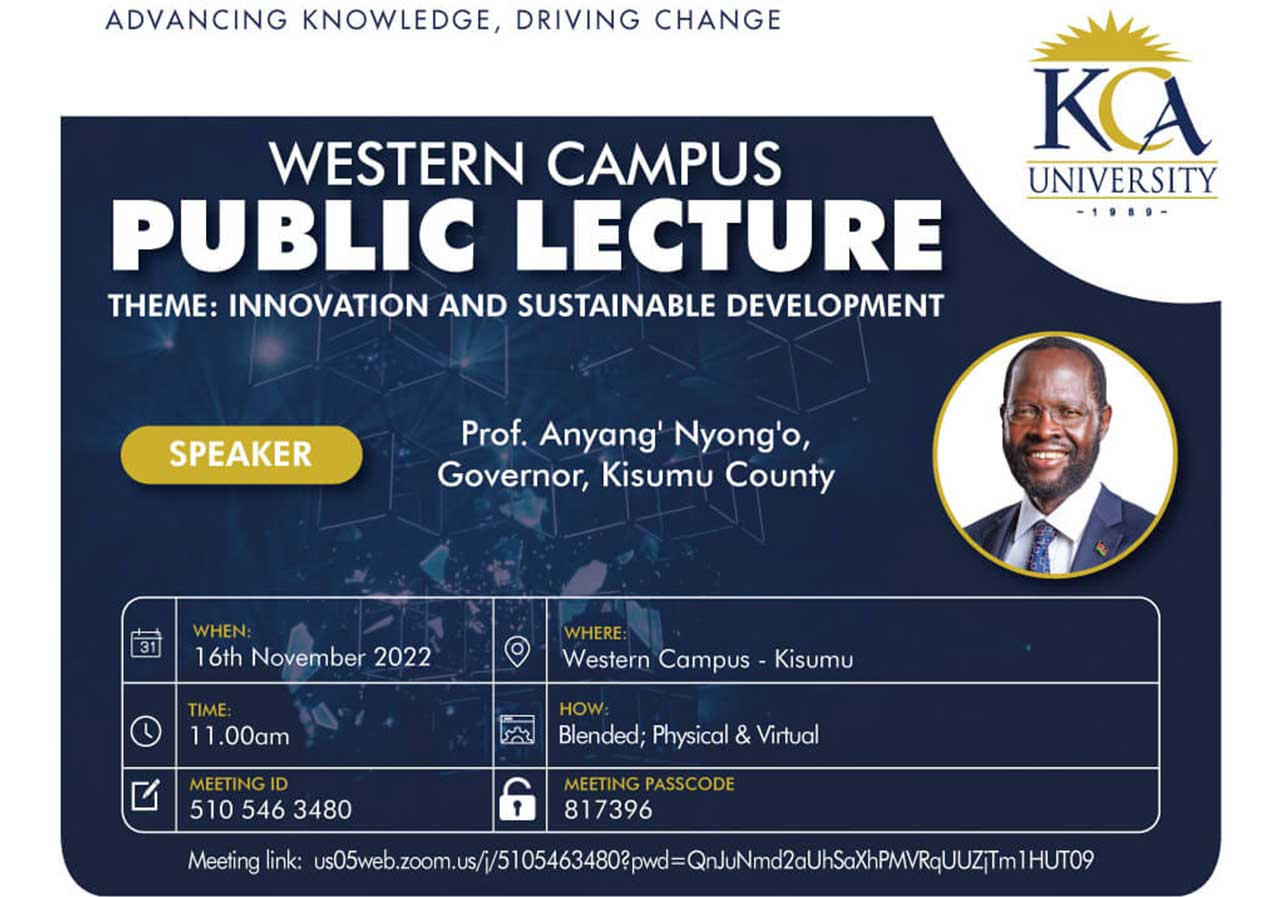 KCA University Western Campus hosts Public Lecture - KCAU | Western ...
